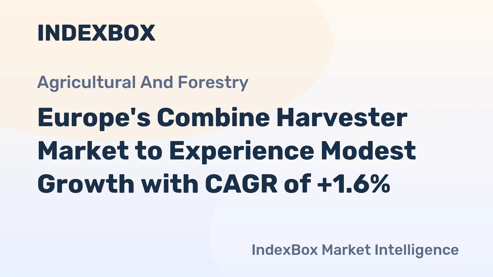 Europe's Combine Harvester Market to Experience Modest Growth with CAGR of +1.6%