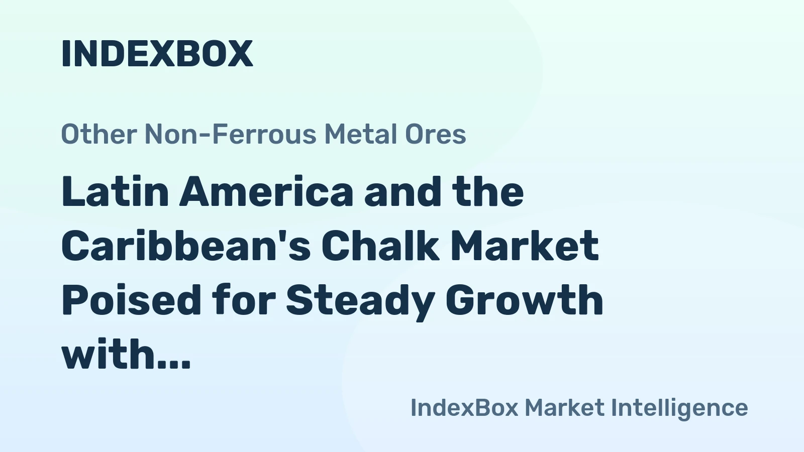 Latin America and the Caribbean's Chalk Market Poised for Steady Growth with 3.3% CAGR