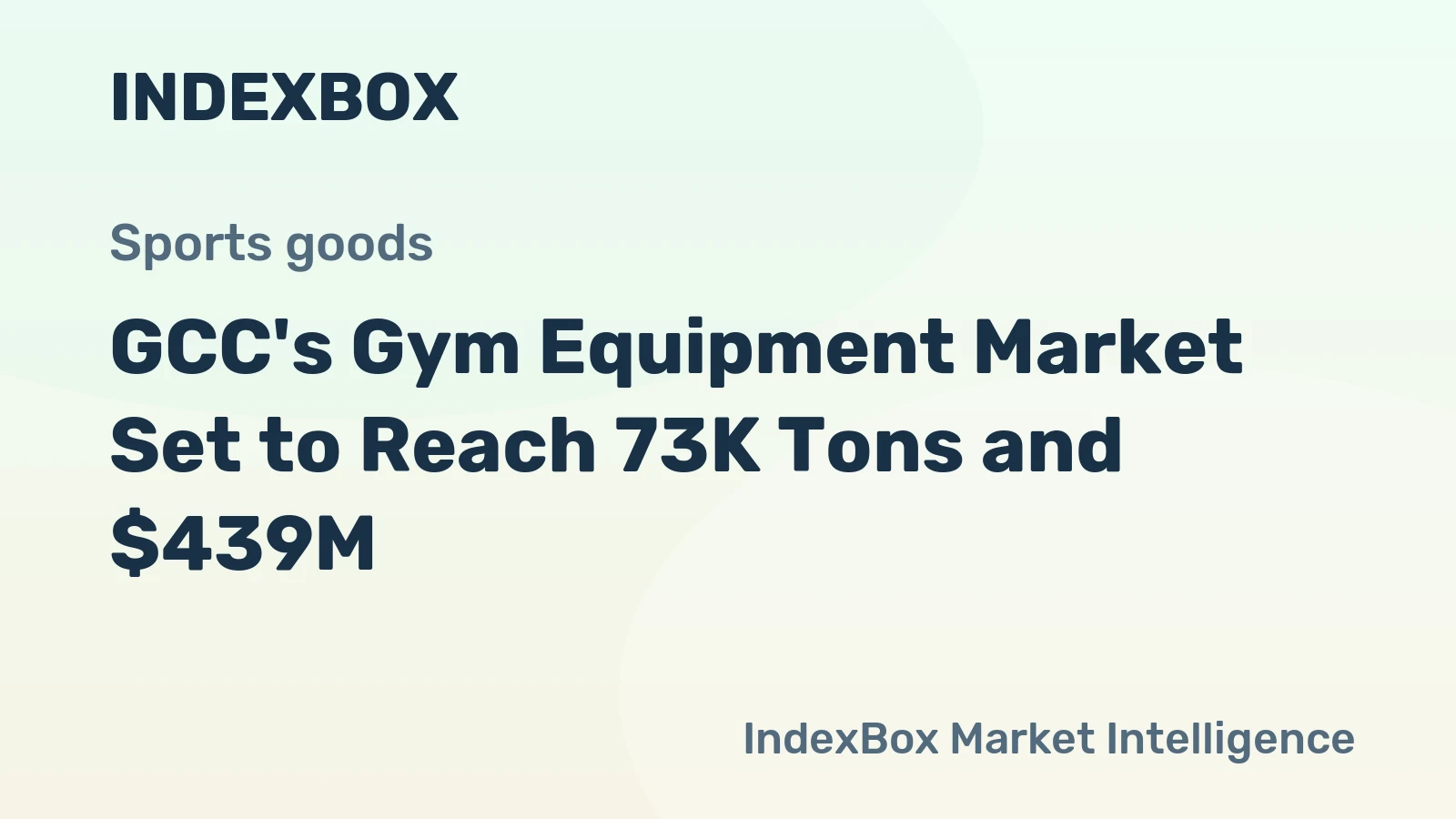 GCC's Gym Equipment Market Set to Reach 73K Tons and $439M