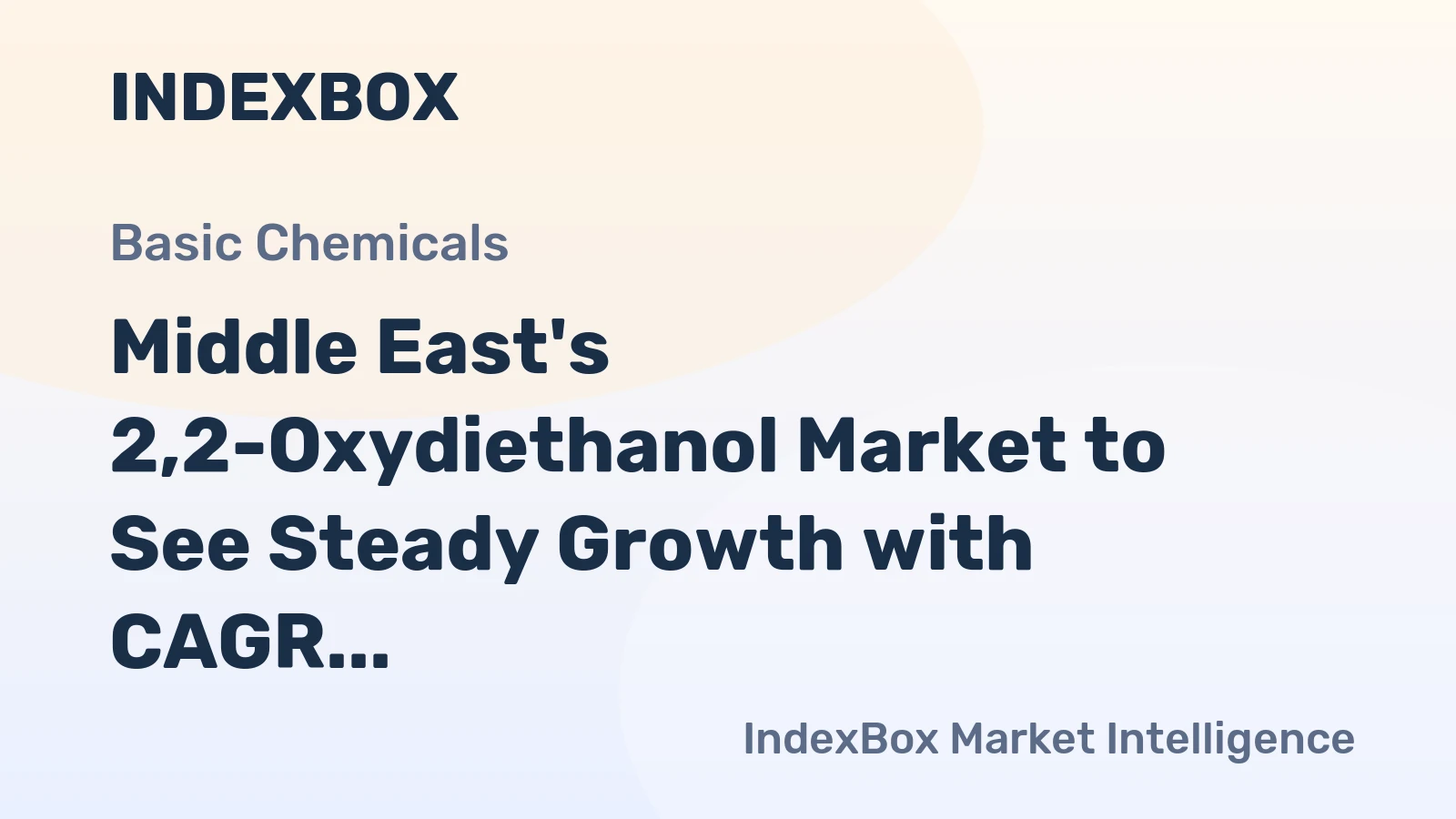 Middle East's 2,2-Oxydiethanol Market to See Steady Growth with CAGR of +2.7% Leading to 310K Tons by 2035