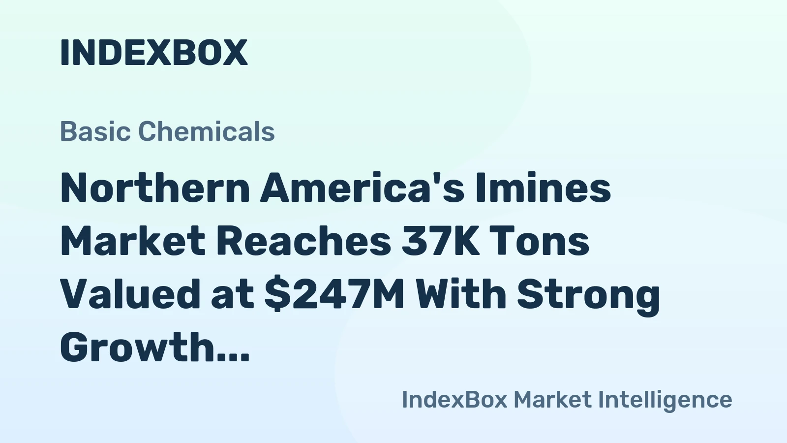 Northern America's Imines Market Reaches 37K Tons Valued at $247M With Strong Growth Projected