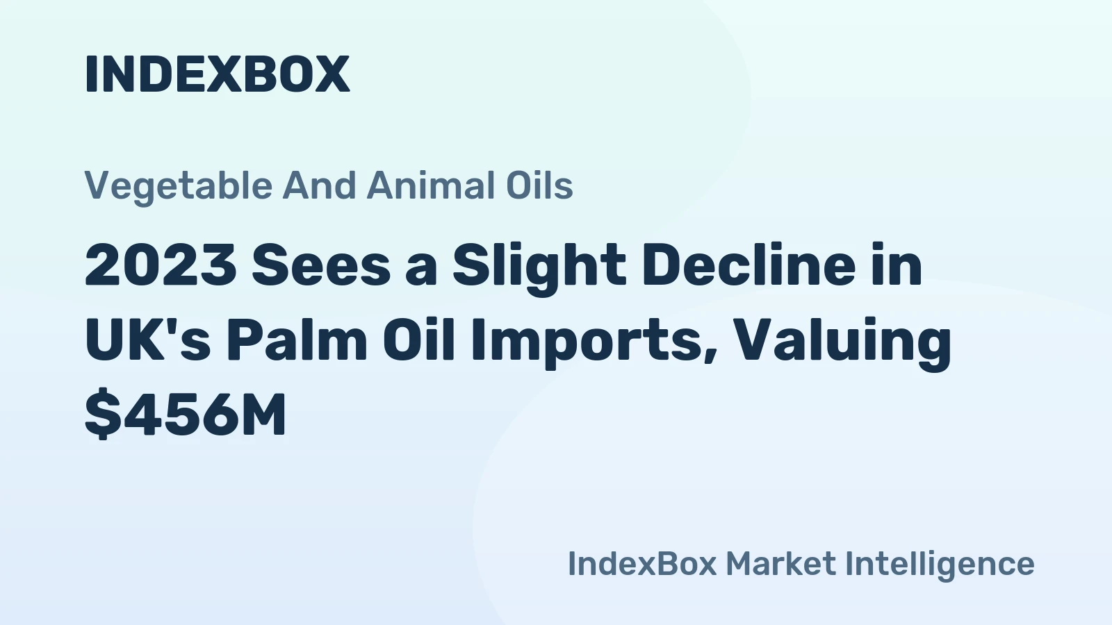 2023 Sees a Slight Decline in UK's Palm Oil Imports, Valuing $456M