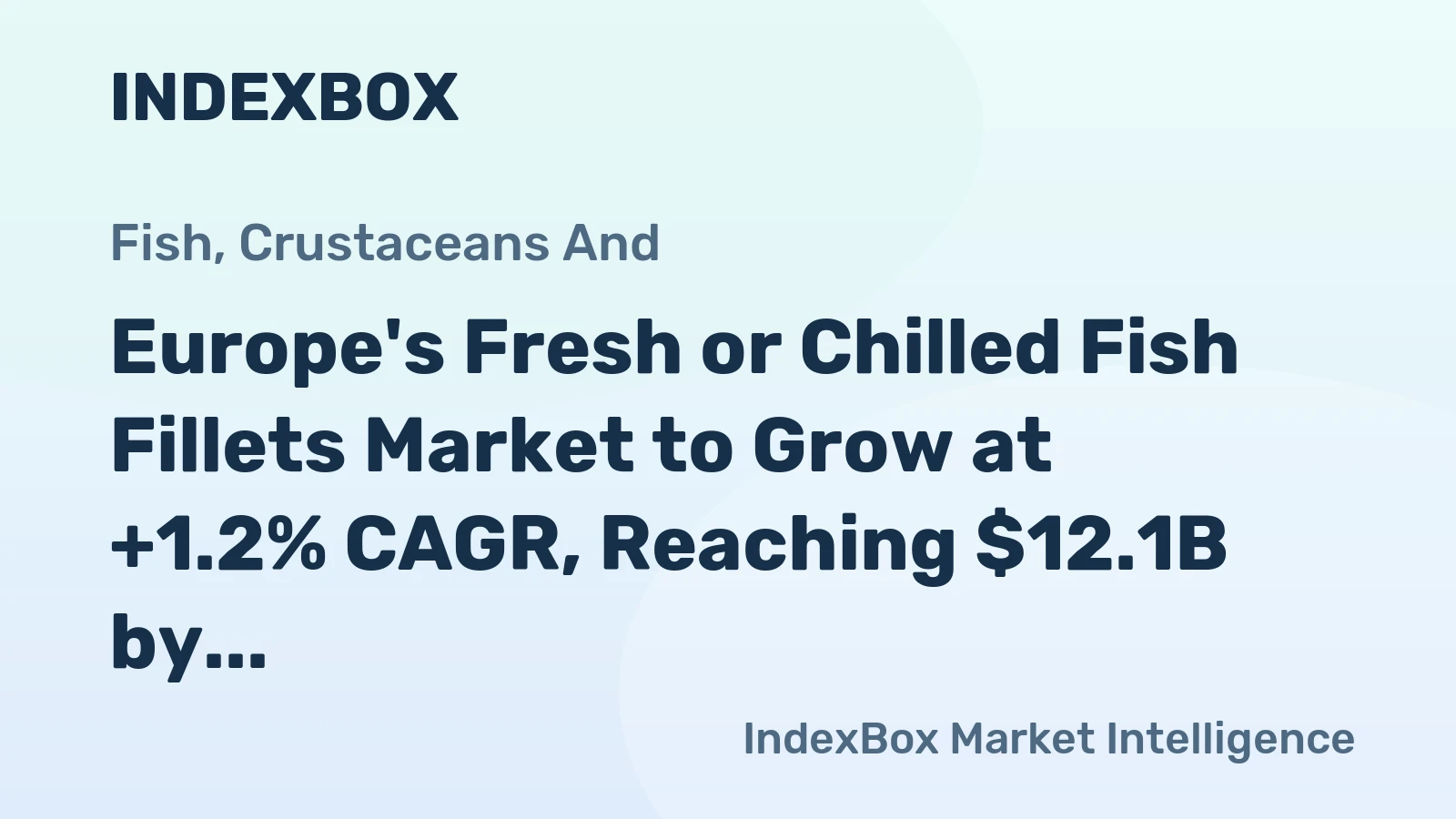Europe's Fresh or Chilled Fish Fillets Market to Grow at +1.2% CAGR, Reaching $12.1B by 2035