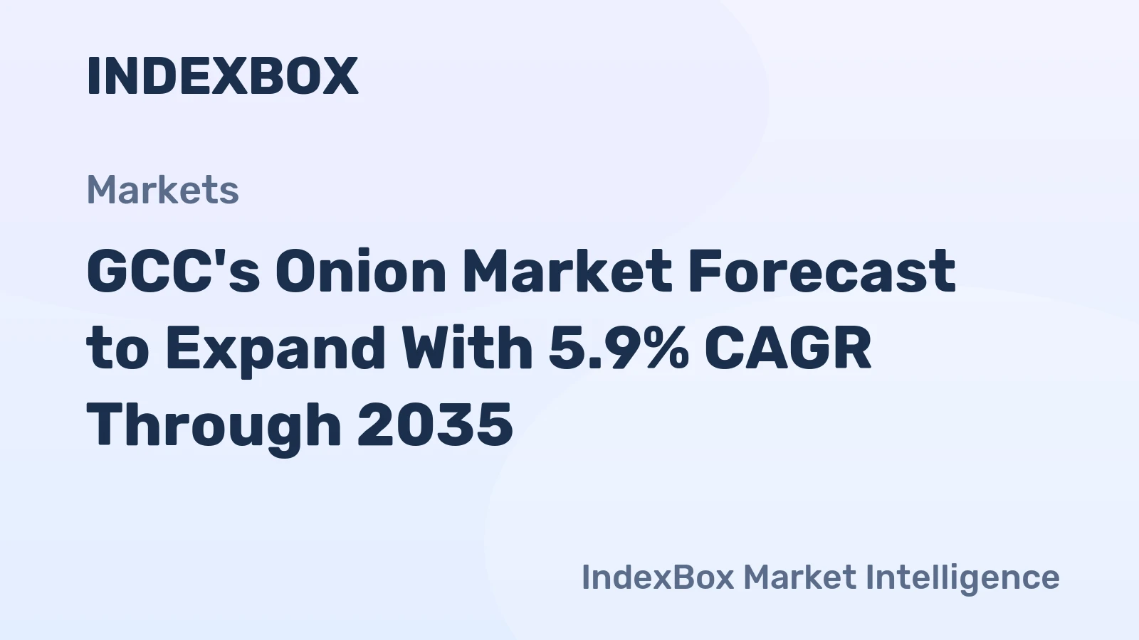 GCC's Onion Market Forecast to Expand With 5.9% CAGR Through 2035