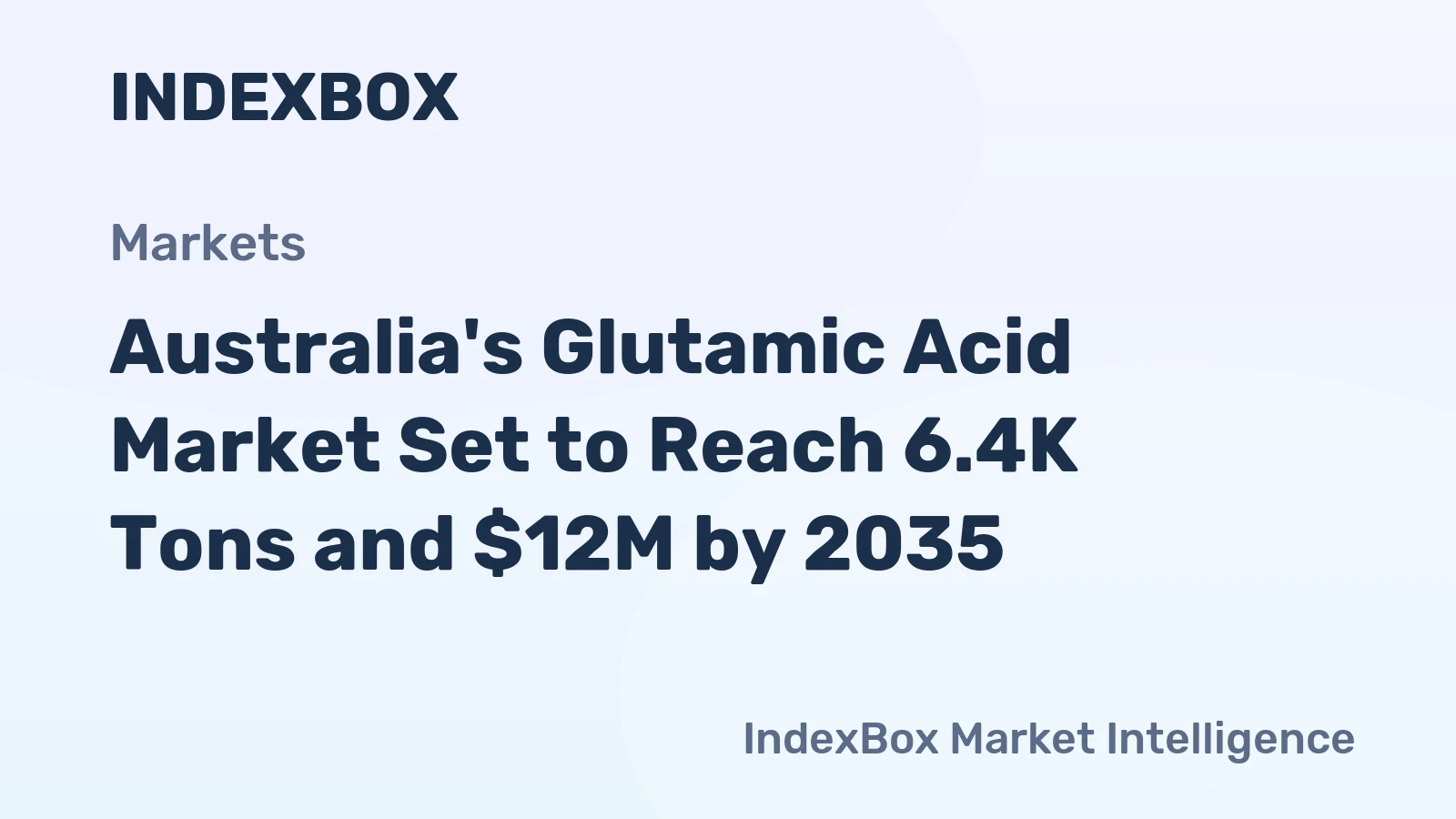 Australia's Glutamic Acid Market Set to Reach 6.4K Tons and $12M by 2035