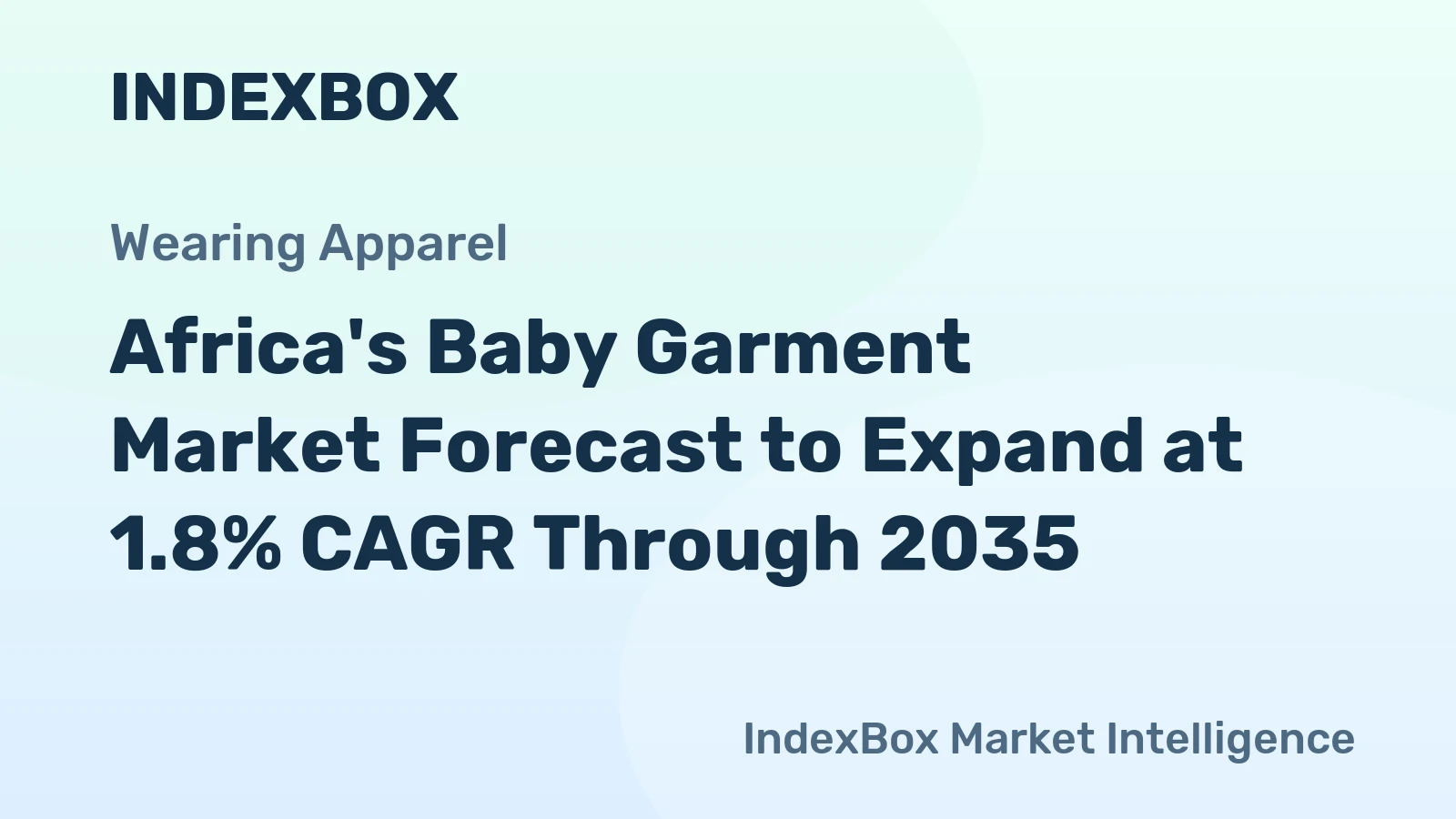 Africa's Baby Garment Market Forecast to Expand at 1.8% CAGR Through 2035