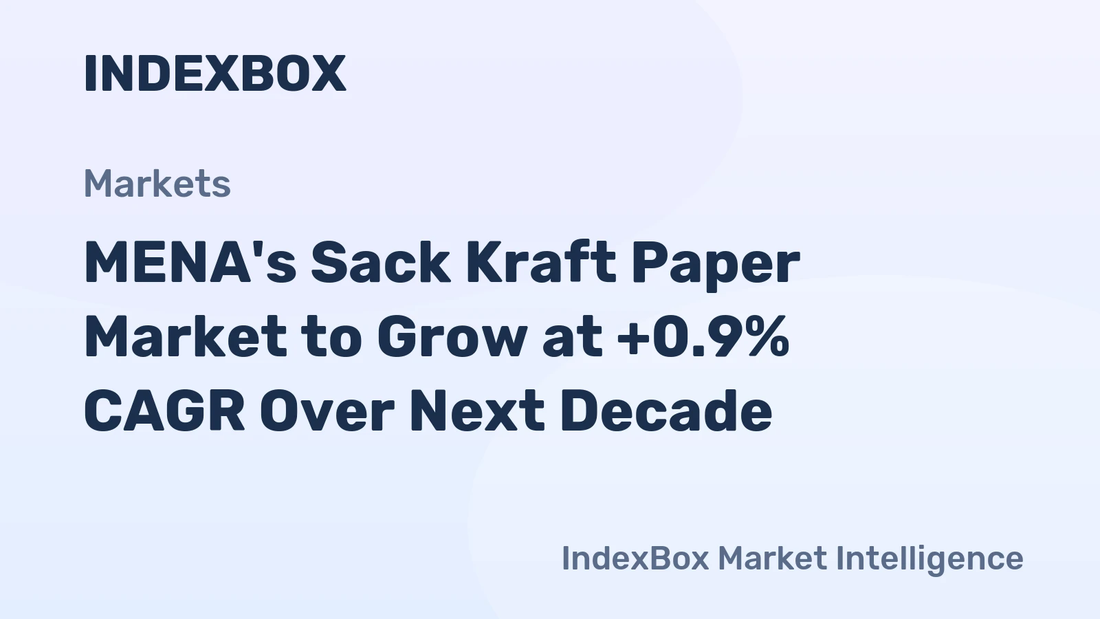 MENA's Sack Kraft Paper Market to Grow at +0.9% CAGR Over Next Decade