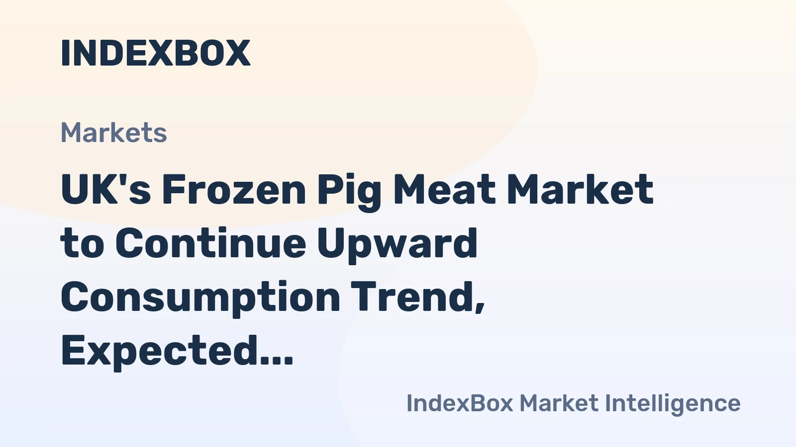 UK's Frozen Pig Meat Market to Continue Upward Consumption Trend, Expected to Reach 113K tons by 2035 with Market Value of $291M