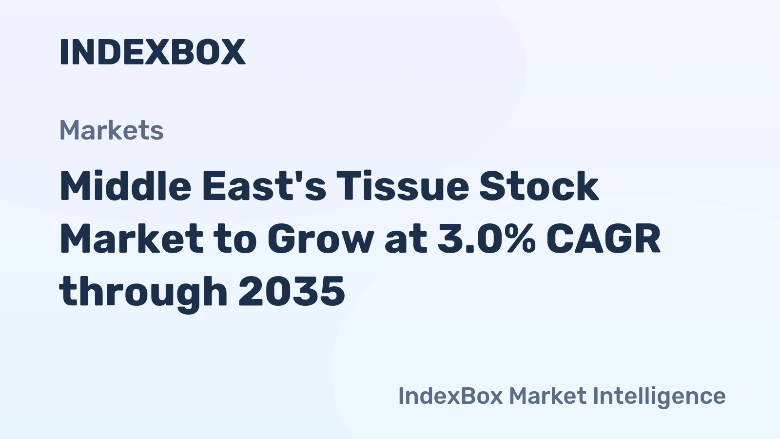 Middle East's Tissue Stock Market to Grow at 3.0% CAGR through 2035