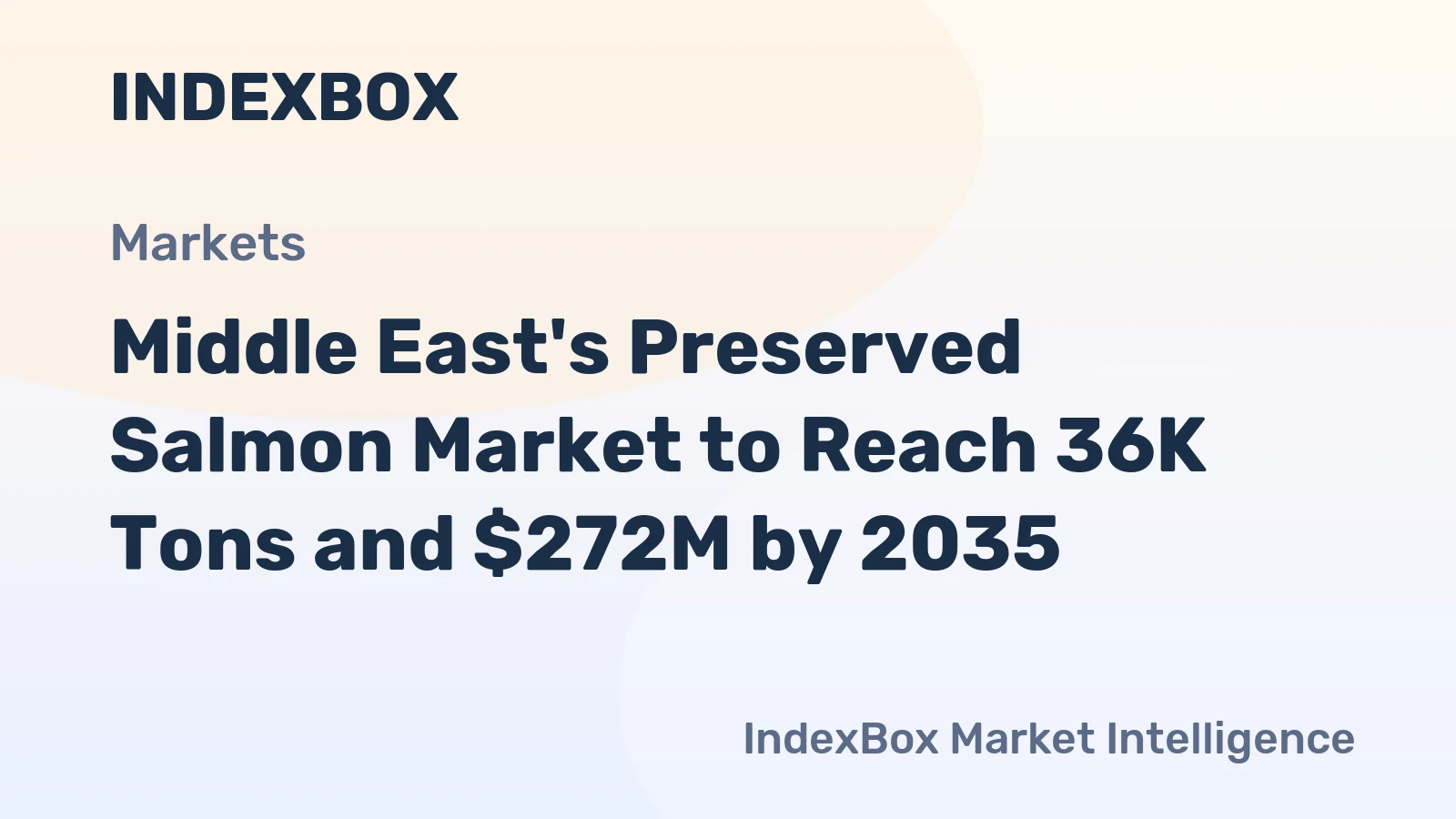 Middle East's Preserved Salmon Market to Reach 36K Tons and $272M by 2035