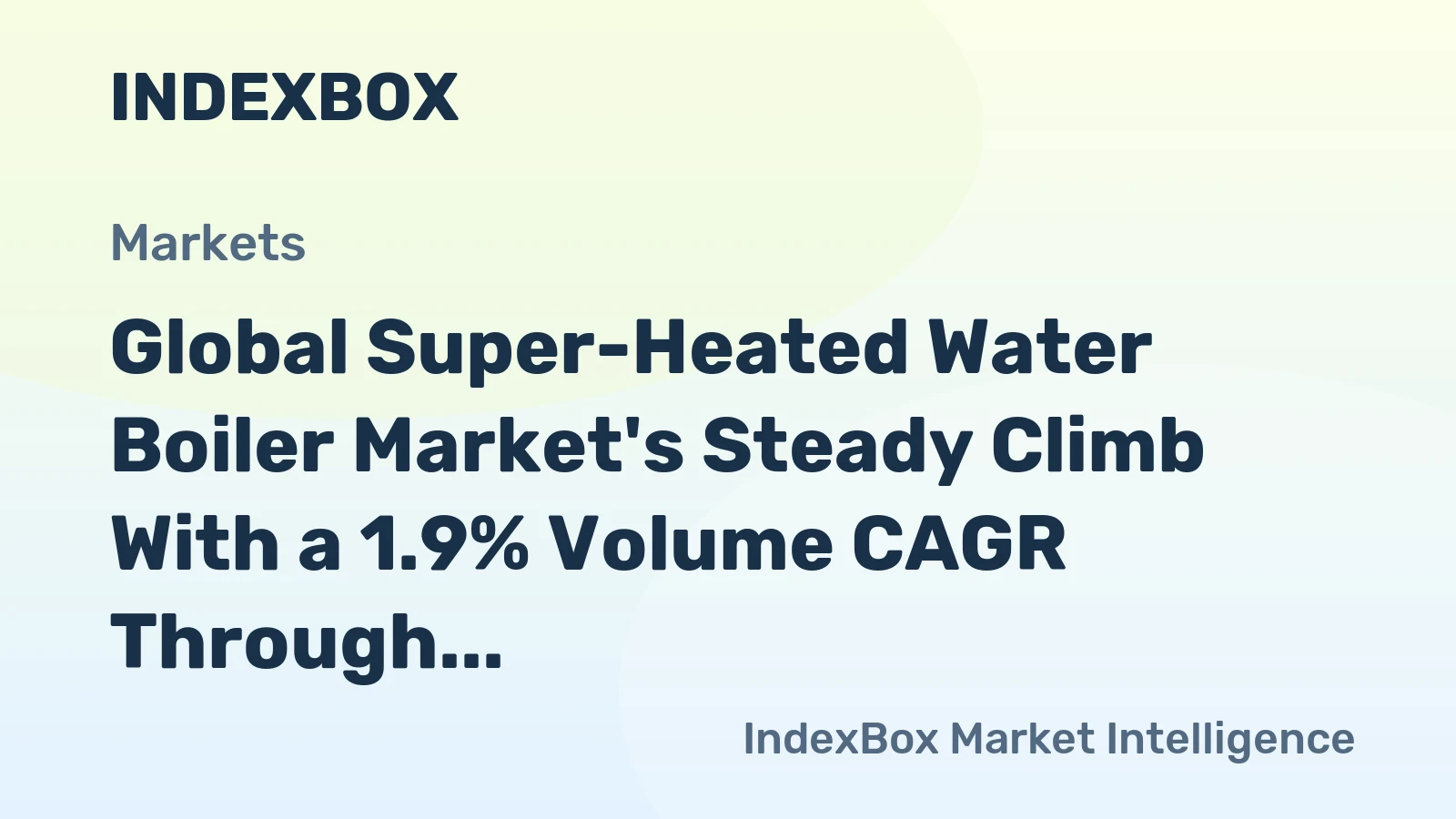 Global Super-Heated Water Boiler Market's Steady Climb With a 1.9% Volume CAGR Through 2035