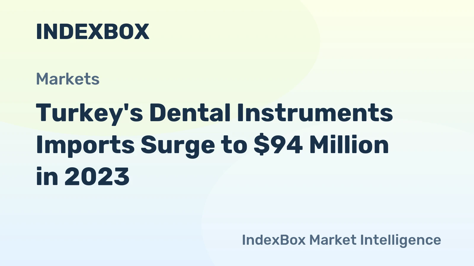 Turkey's Dental Instruments Imports Surge to $94 Million in 2023