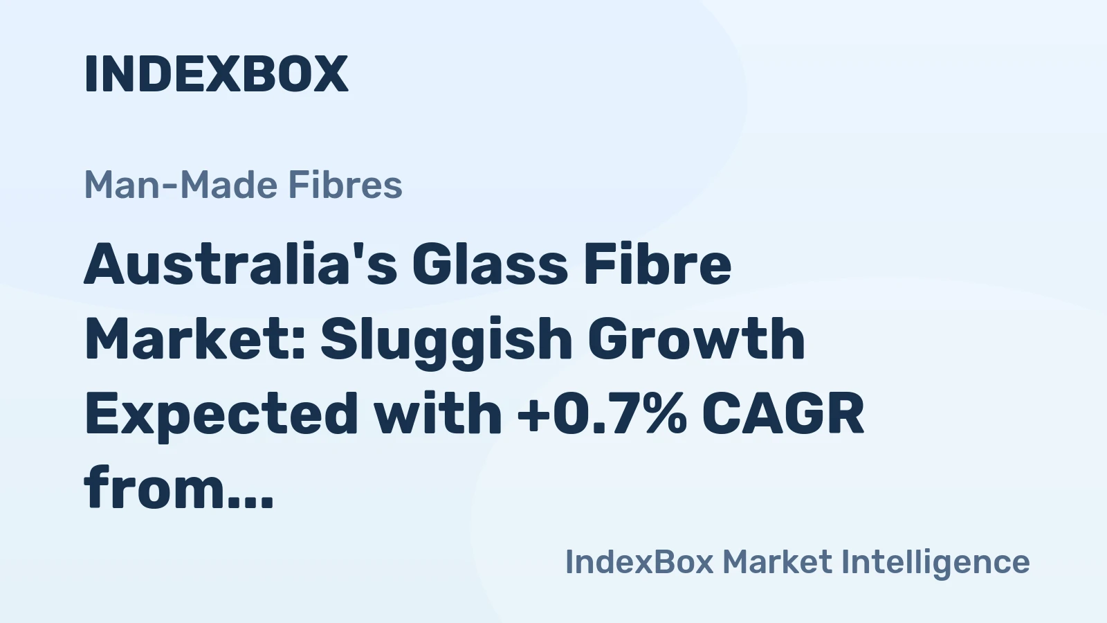 Australia's Glass Fibre Market: Sluggish Growth Expected with +0.7% CAGR from 2024 to 2035