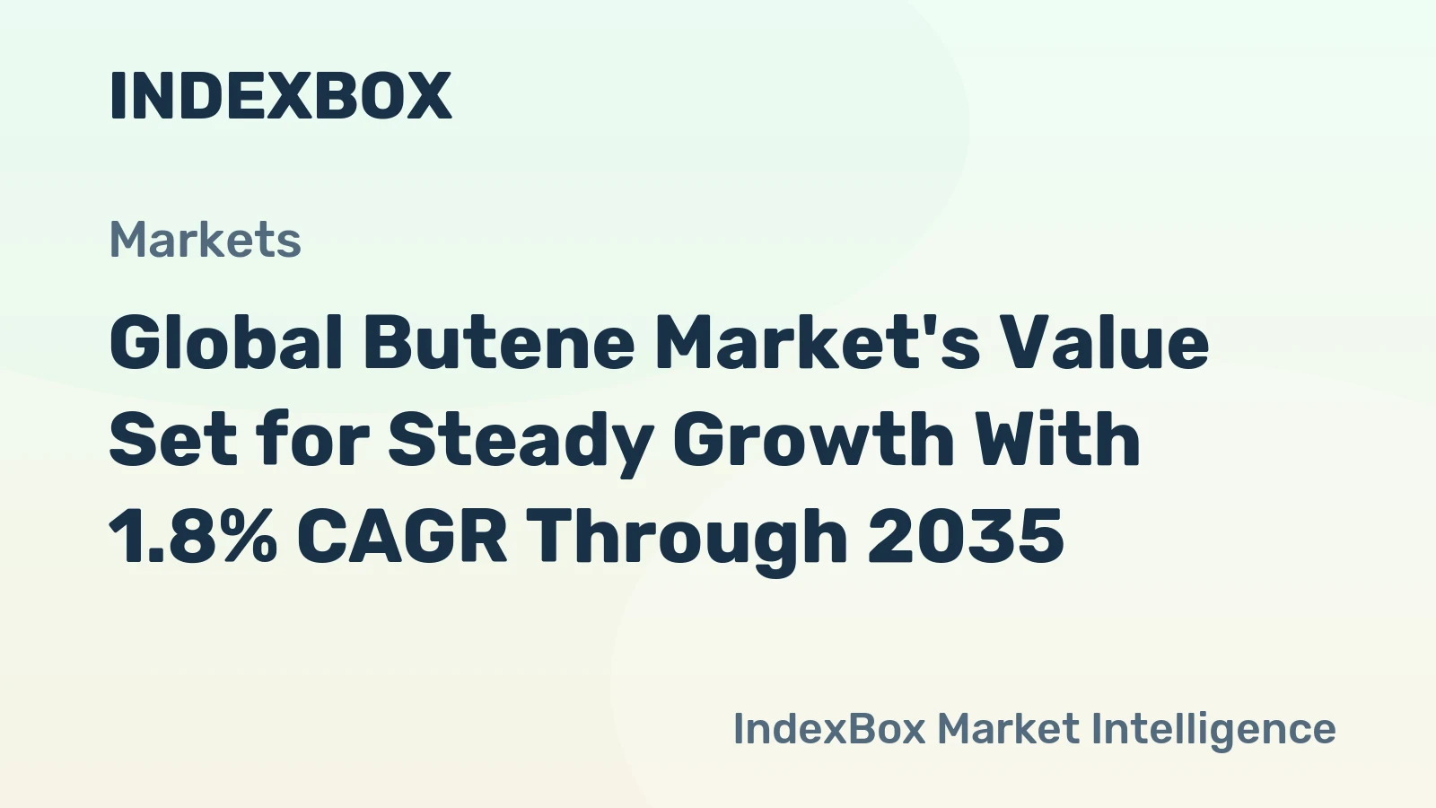 Global Butene Market's Value Set for Steady Growth With 1.8% CAGR Through 2035