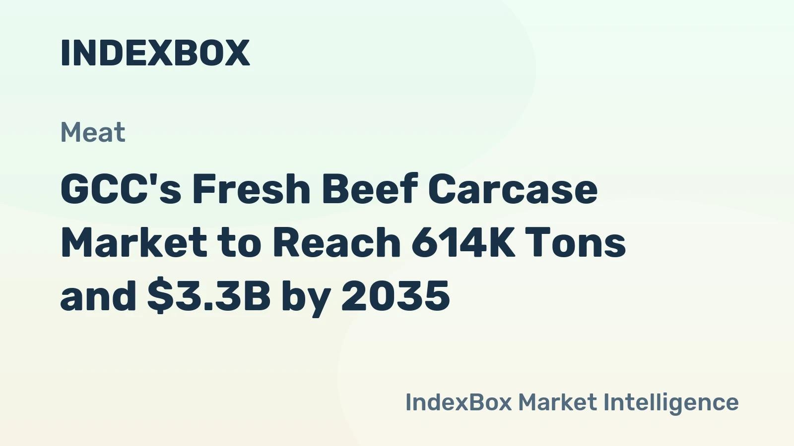 GCC's Fresh Beef Carcase Market to Reach 614K Tons and $3.3B by 2035