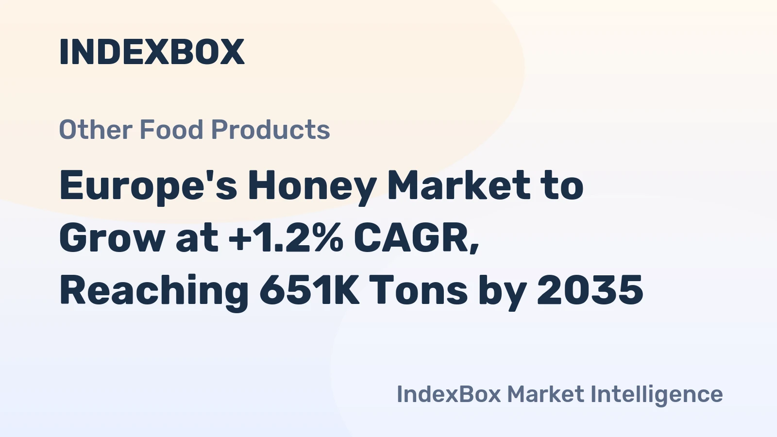 Europe's Honey Market to Grow at +1.2% CAGR, Reaching 651K Tons by 2035