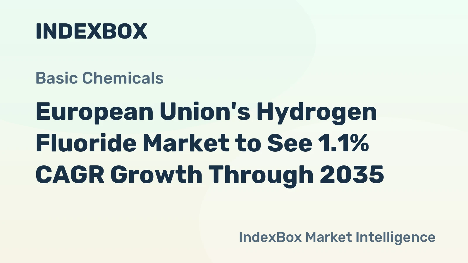 European Union's Hydrogen Fluoride Market to See 1.1% CAGR Growth Through 2035