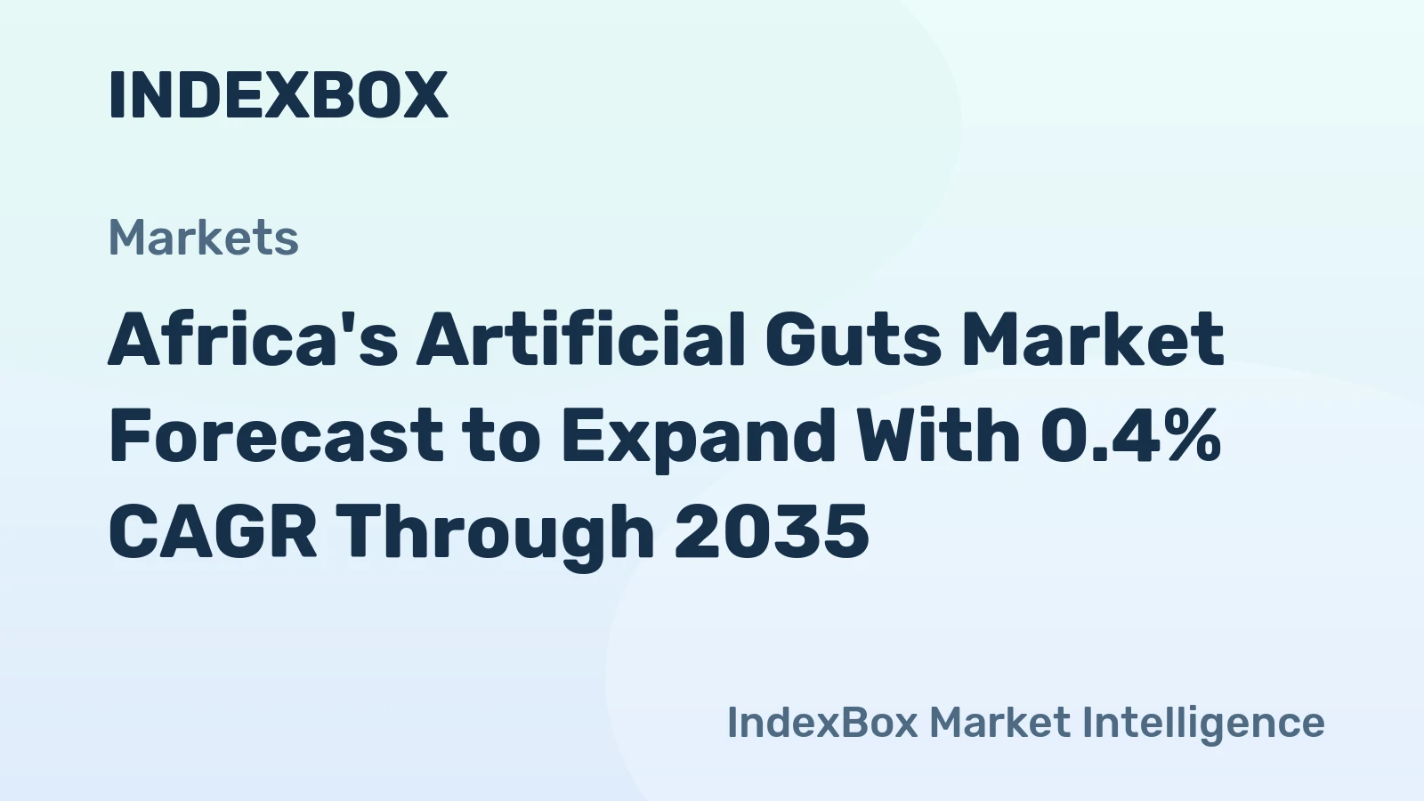 Africa's Artificial Guts Market Forecast to Expand With 0.4% CAGR Through 2035