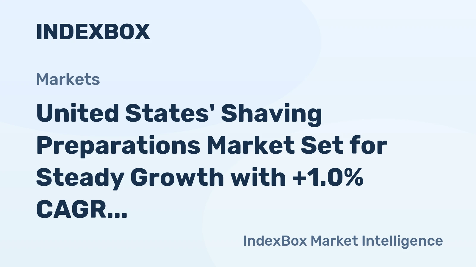United States' Shaving Preparations Market Set for Steady Growth with +1.0% CAGR