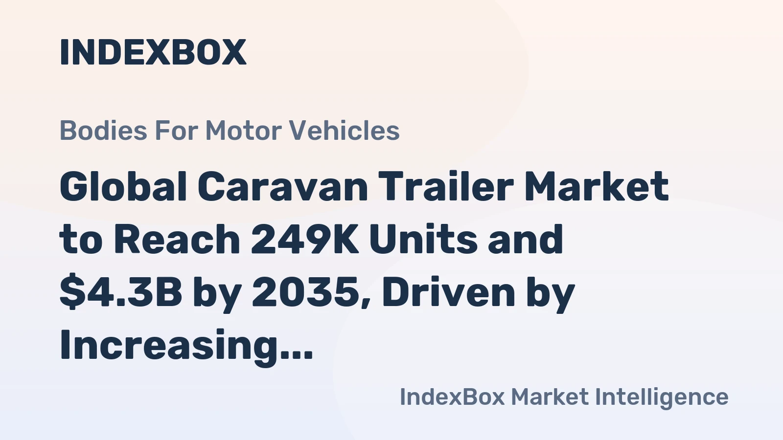 Global Caravan Trailer Market to Reach 249K Units and $4.3B by 2035, Driven by Increasing Demand