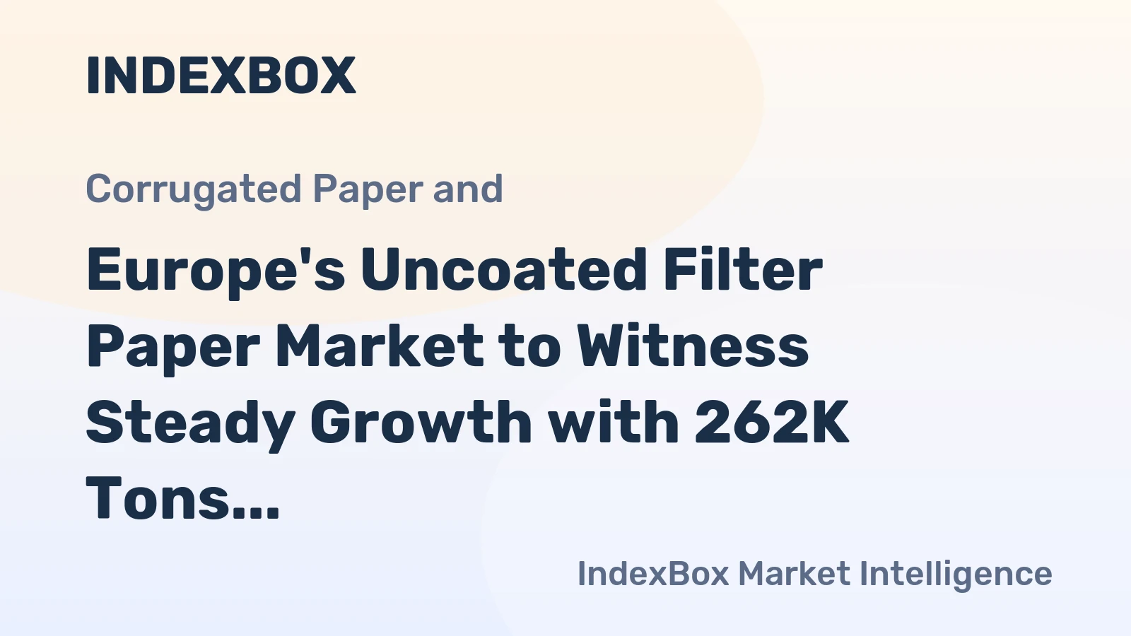 Europe's Uncoated Filter Paper Market to Witness Steady Growth with 262K Tons Volume and $1.2B Value by 2035