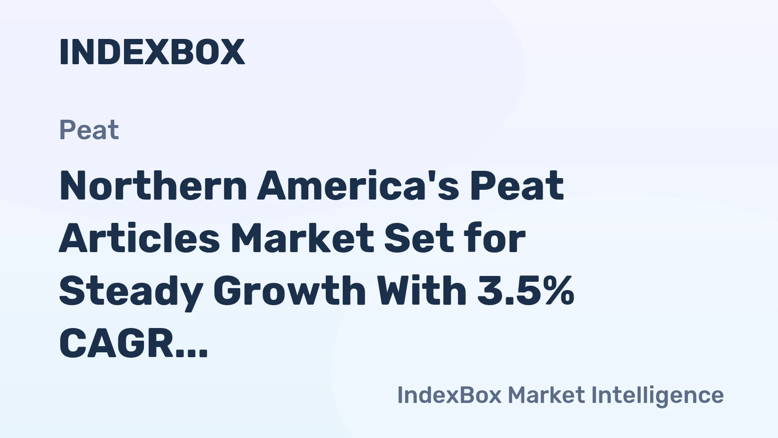 Northern America's Peat Articles Market Set for Steady Growth With 3.5% CAGR Through 2035