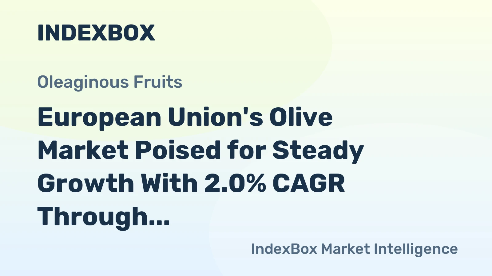European Union's Olive Market Poised for Steady Growth With 2.0% CAGR Through 2035