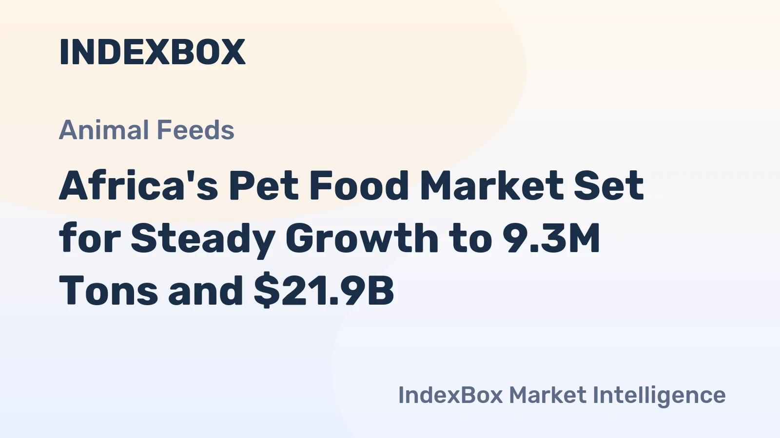 Africa's Pet Food Market Set for Steady Growth to 9.3M Tons and $21.9B