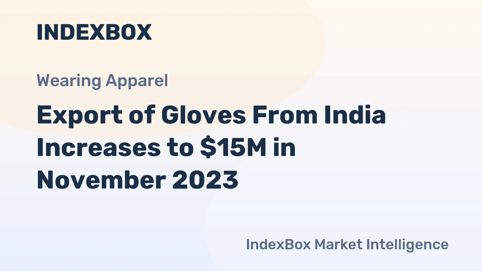 Export of Gloves From India Increases to $15M in November 2023