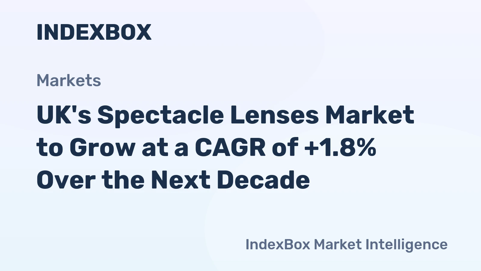 UK's Spectacle Lenses Market to Grow at a CAGR of +1.8% Over the Next Decade