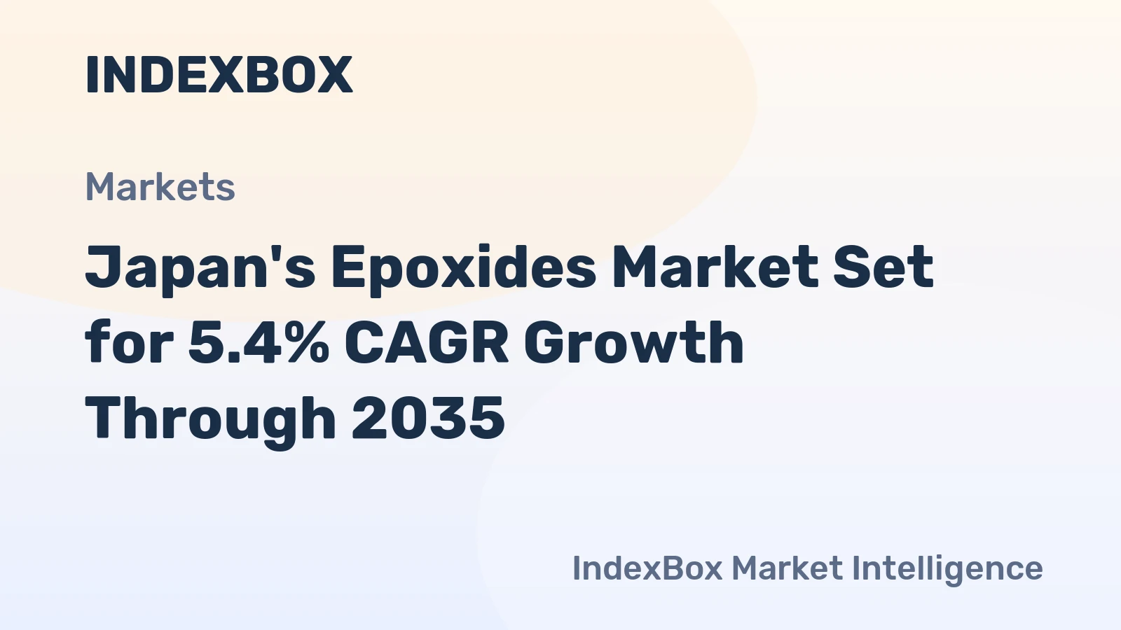 Japan's Epoxides Market Set for 5.4% CAGR Growth Through 2035