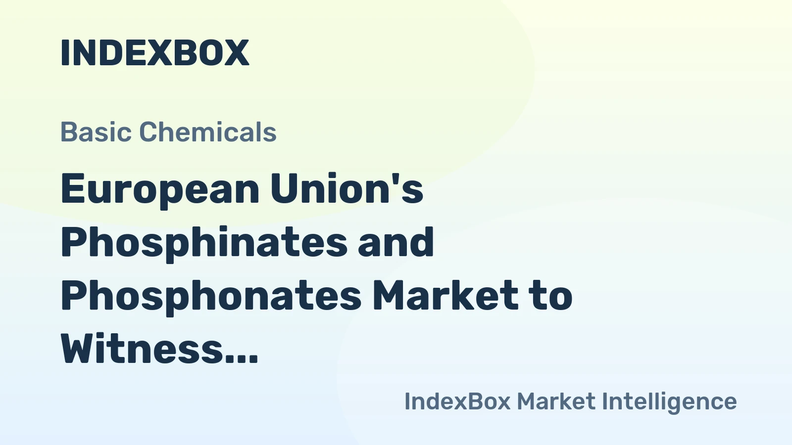 European Union's Phosphinates and Phosphonates Market to Witness Slight Growth with 1.7% CAGR