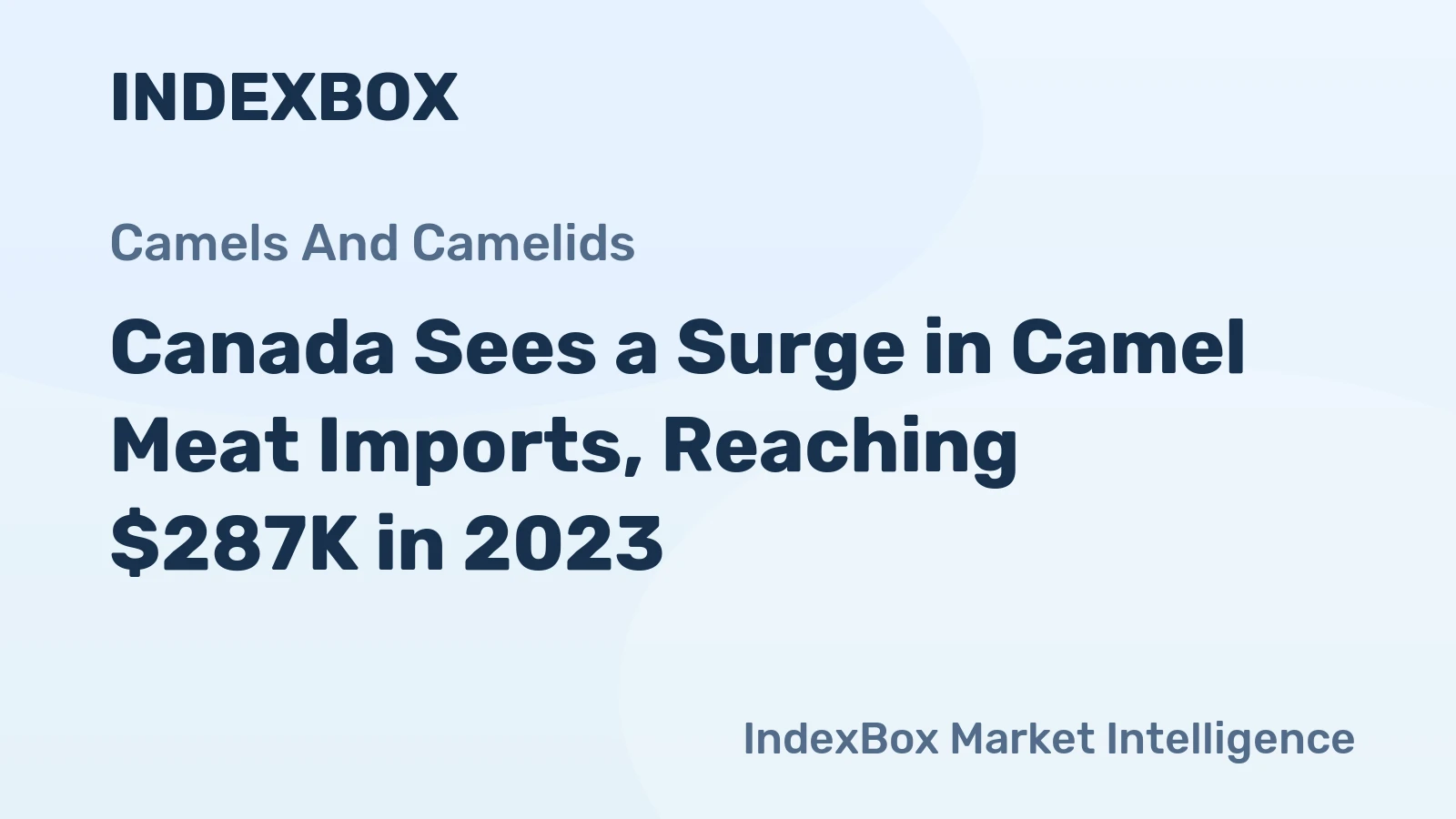 Canada Sees a Surge in Camel Meat Imports, Reaching $287K in 2023