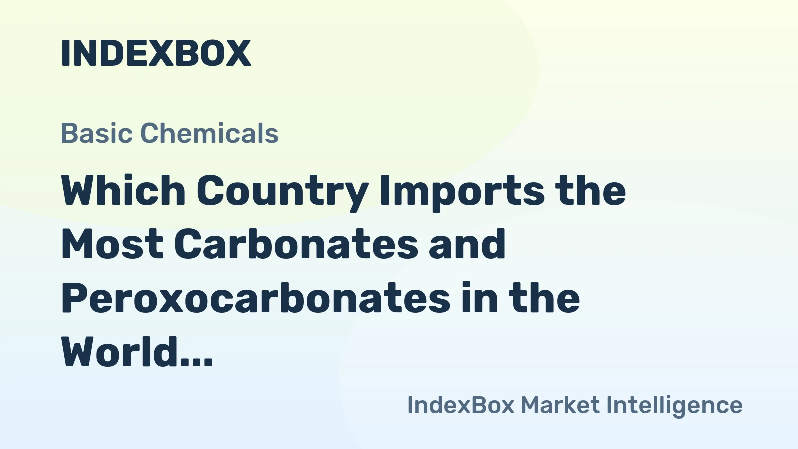 Which Country Imports the Most Carbonates and Peroxocarbonates in the World?