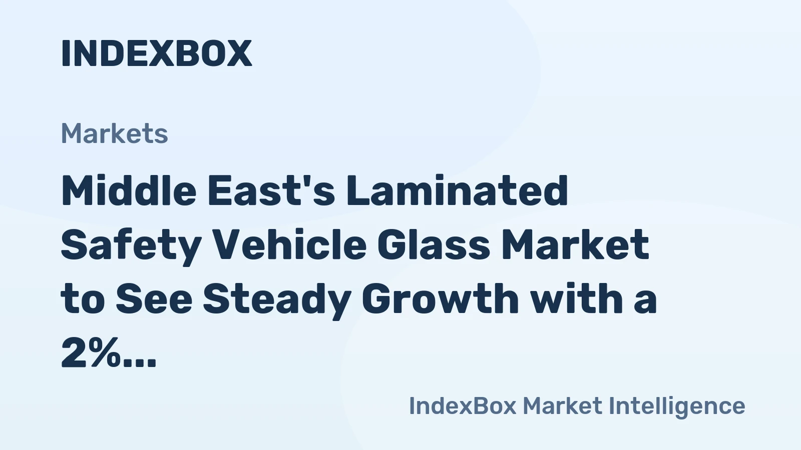 Middle East's Laminated Safety Vehicle Glass Market to See Steady Growth with a 2% CAGR Through 2035