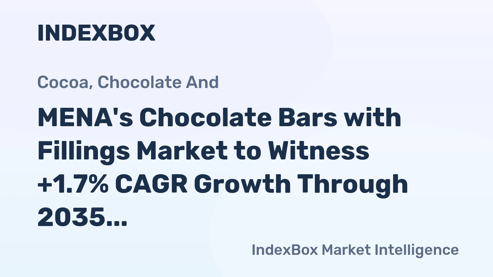 MENA's Chocolate Bars with Fillings Market to Witness +1.7% CAGR Growth Through 2035