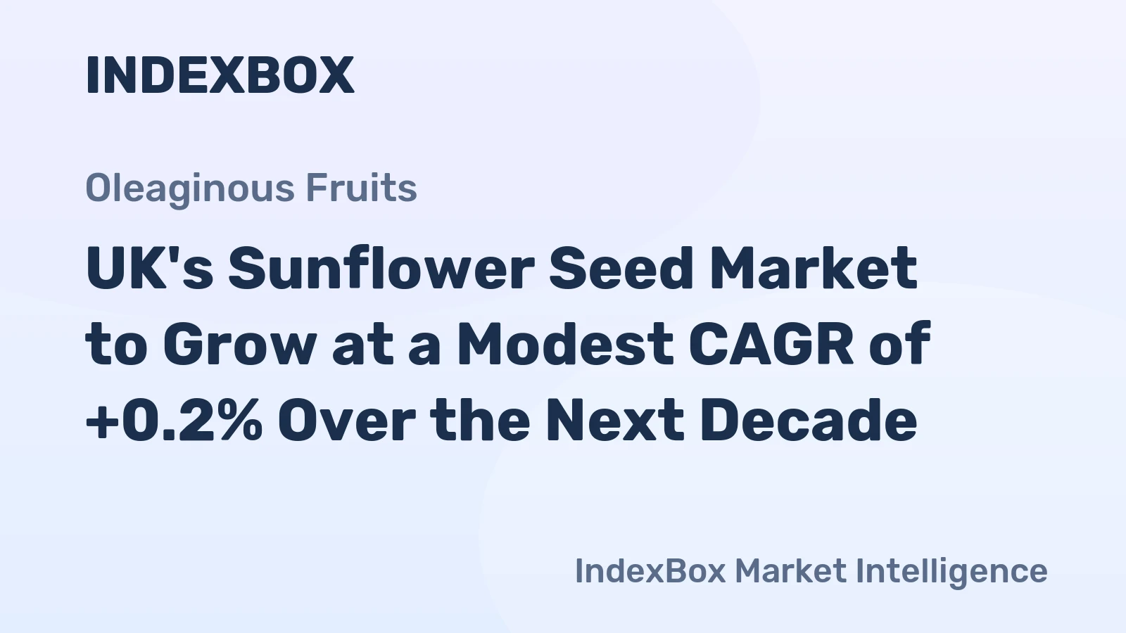 UK's Sunflower Seed Market to Grow at a Modest CAGR of +0.2% Over the Next Decade