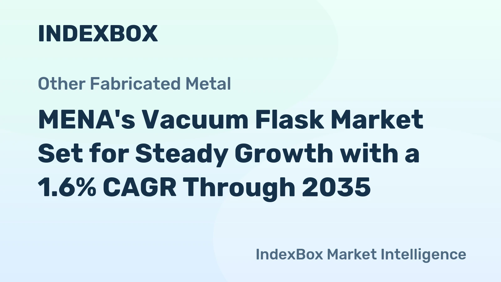 MENA's Vacuum Flask Market Set for Steady Growth with a 1.6% CAGR Through 2035