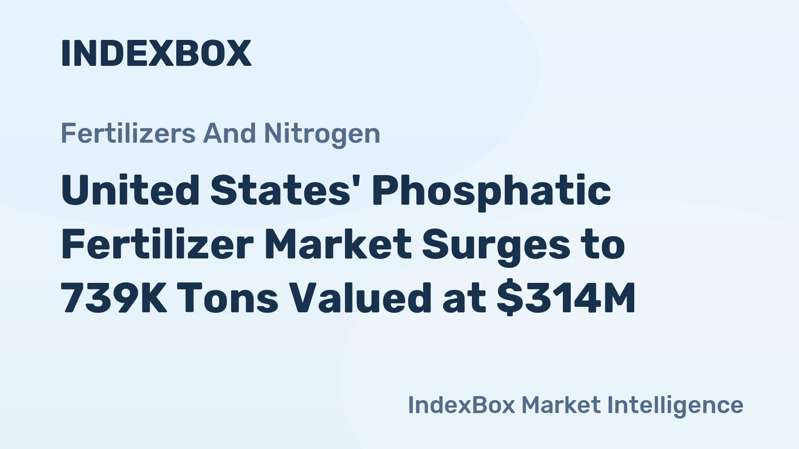 United States' Phosphatic Fertilizer Market Surges to 739K Tons Valued at $314M
