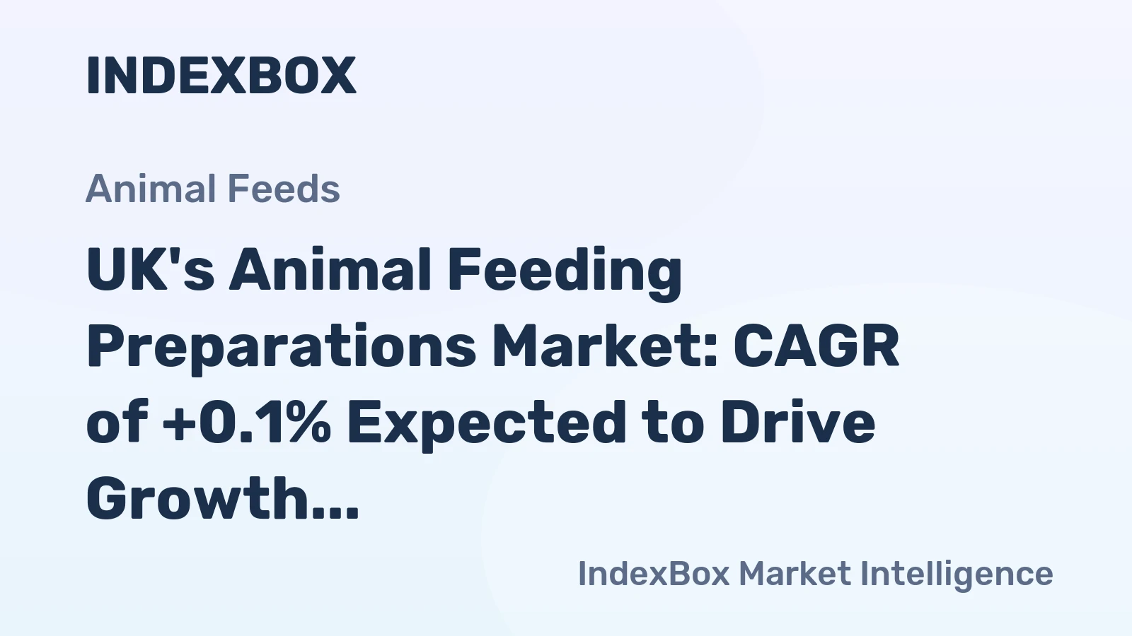 UK's Animal Feeding Preparations Market: CAGR of +0.1% Expected to Drive Growth Over Next Decade