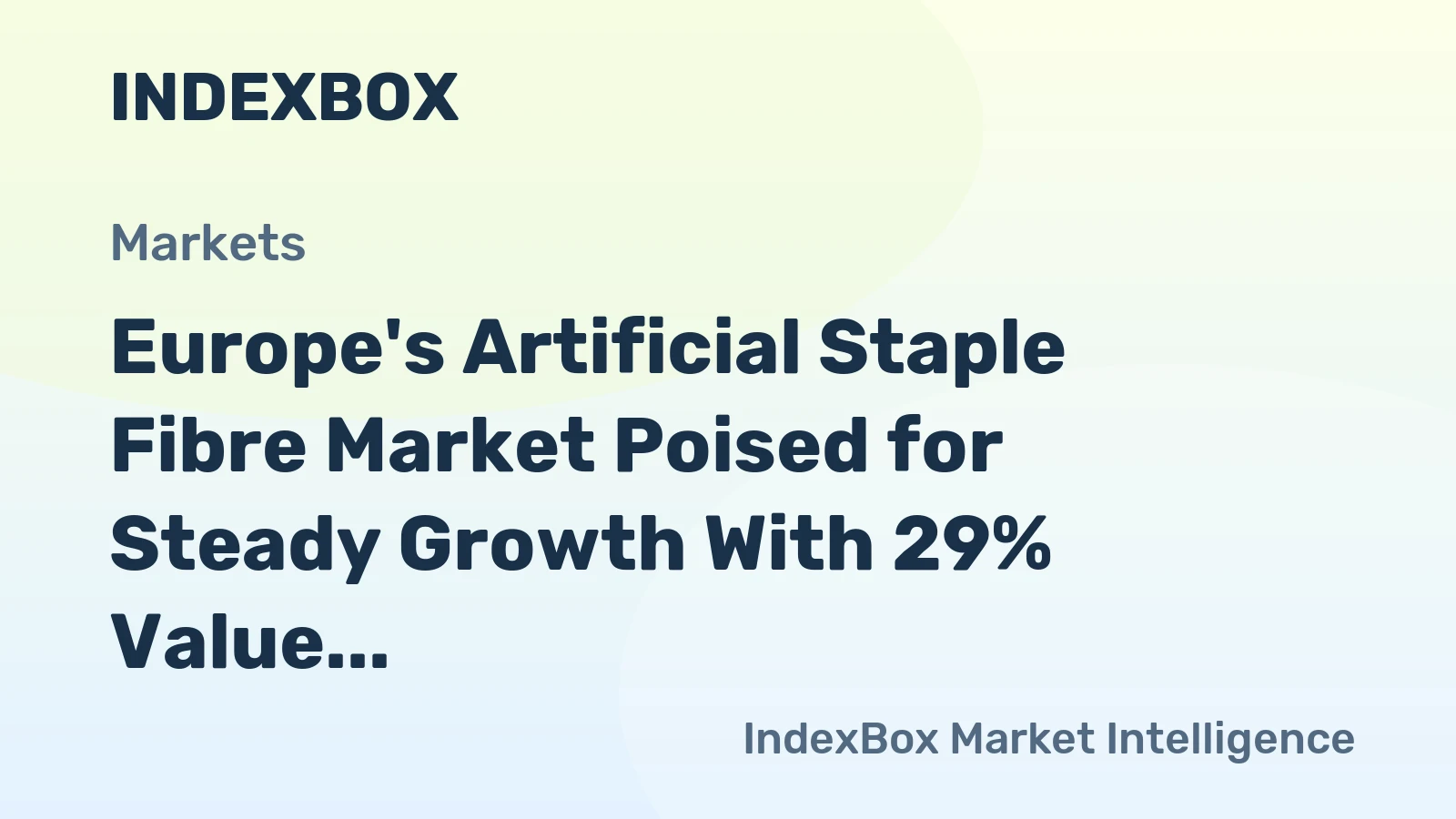 Europe's Artificial Staple Fibre Market Poised for Steady Growth With 29% Value CAGR Through 2035