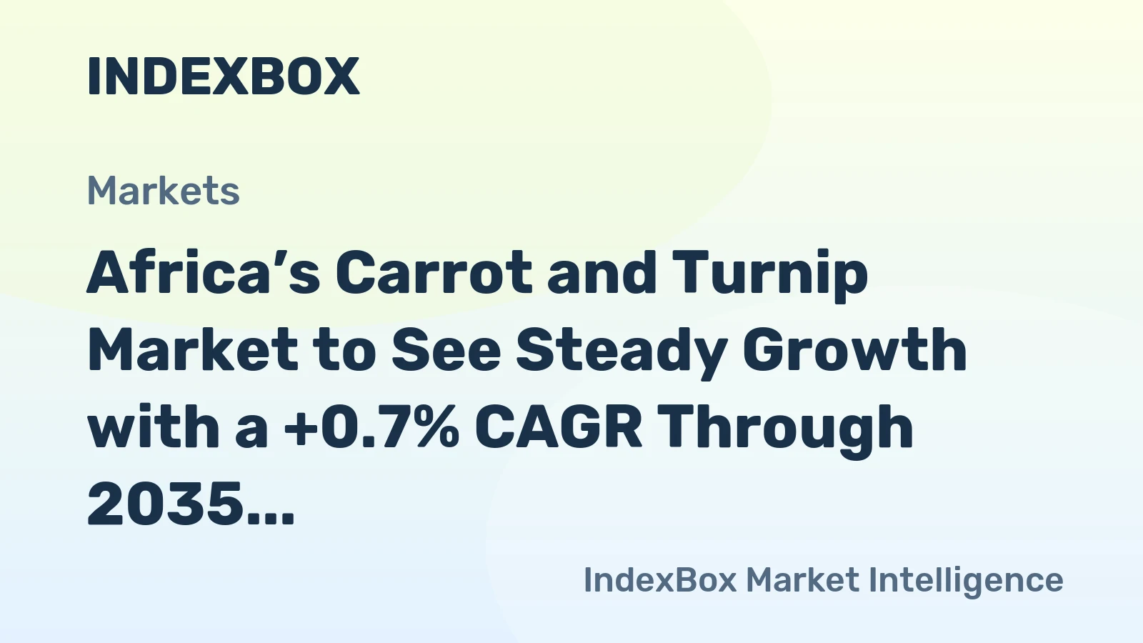 Africa’s Carrot and Turnip Market to See Steady Growth with a +0.7% CAGR Through 2035