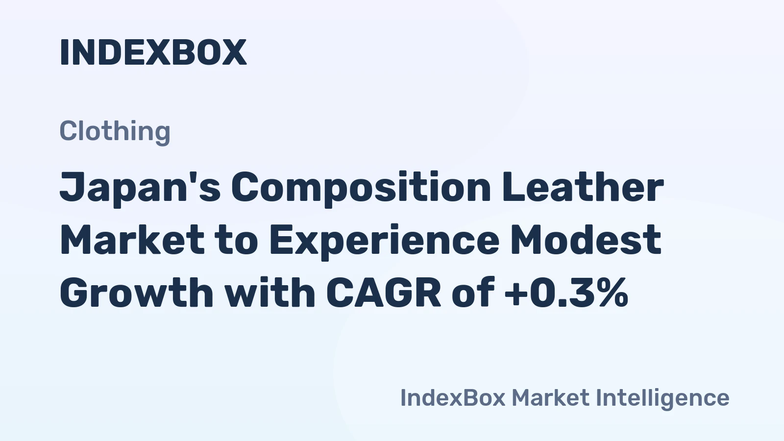 Japan's Composition Leather Market to Experience Modest Growth with CAGR of +0.3%