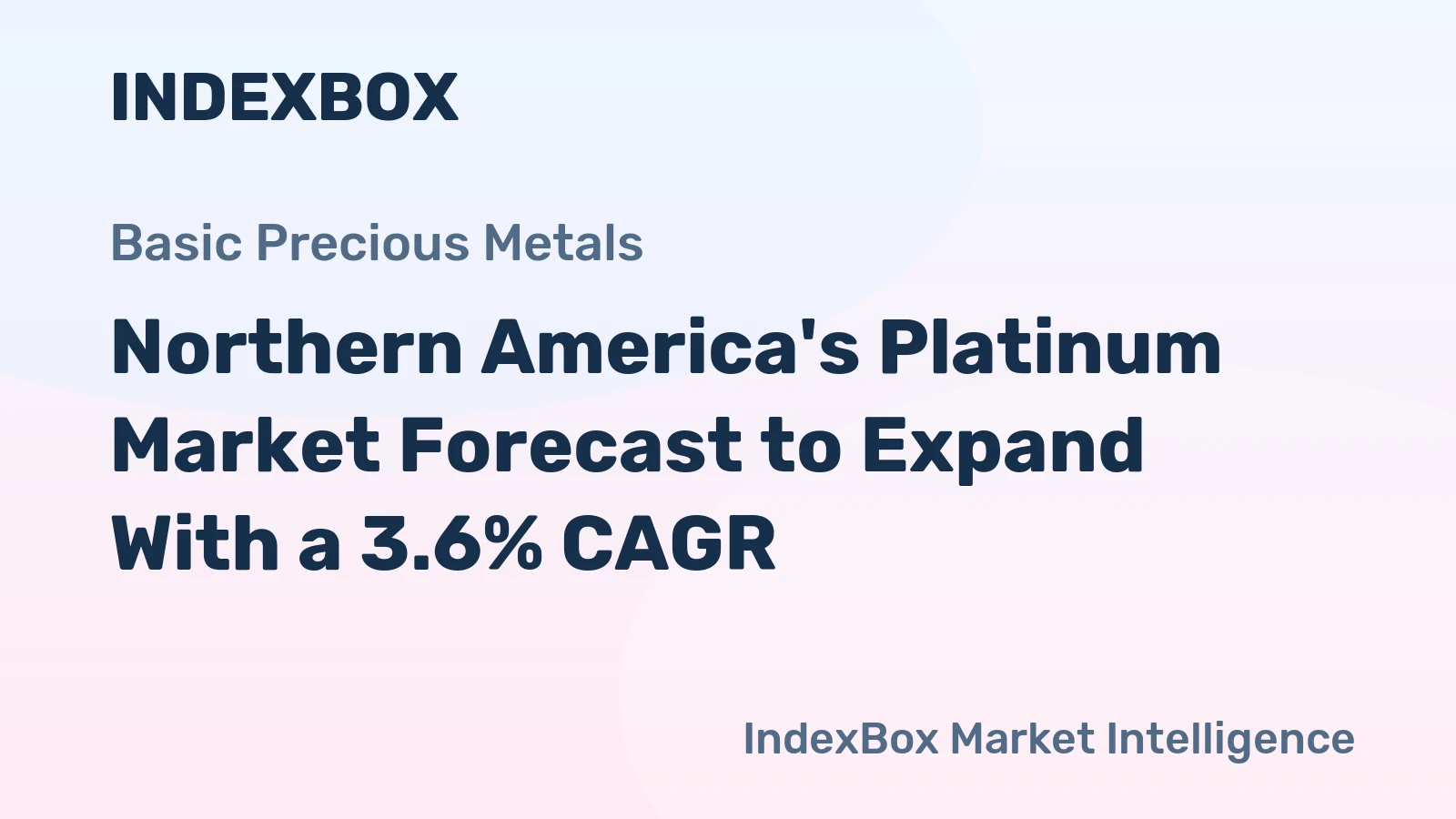 Northern America's Platinum Market Forecast to Expand With a 3.6% CAGR