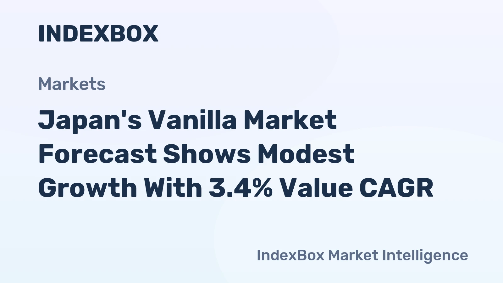 Japan's Vanilla Market Forecast Shows Modest Growth With 3.4% Value CAGR