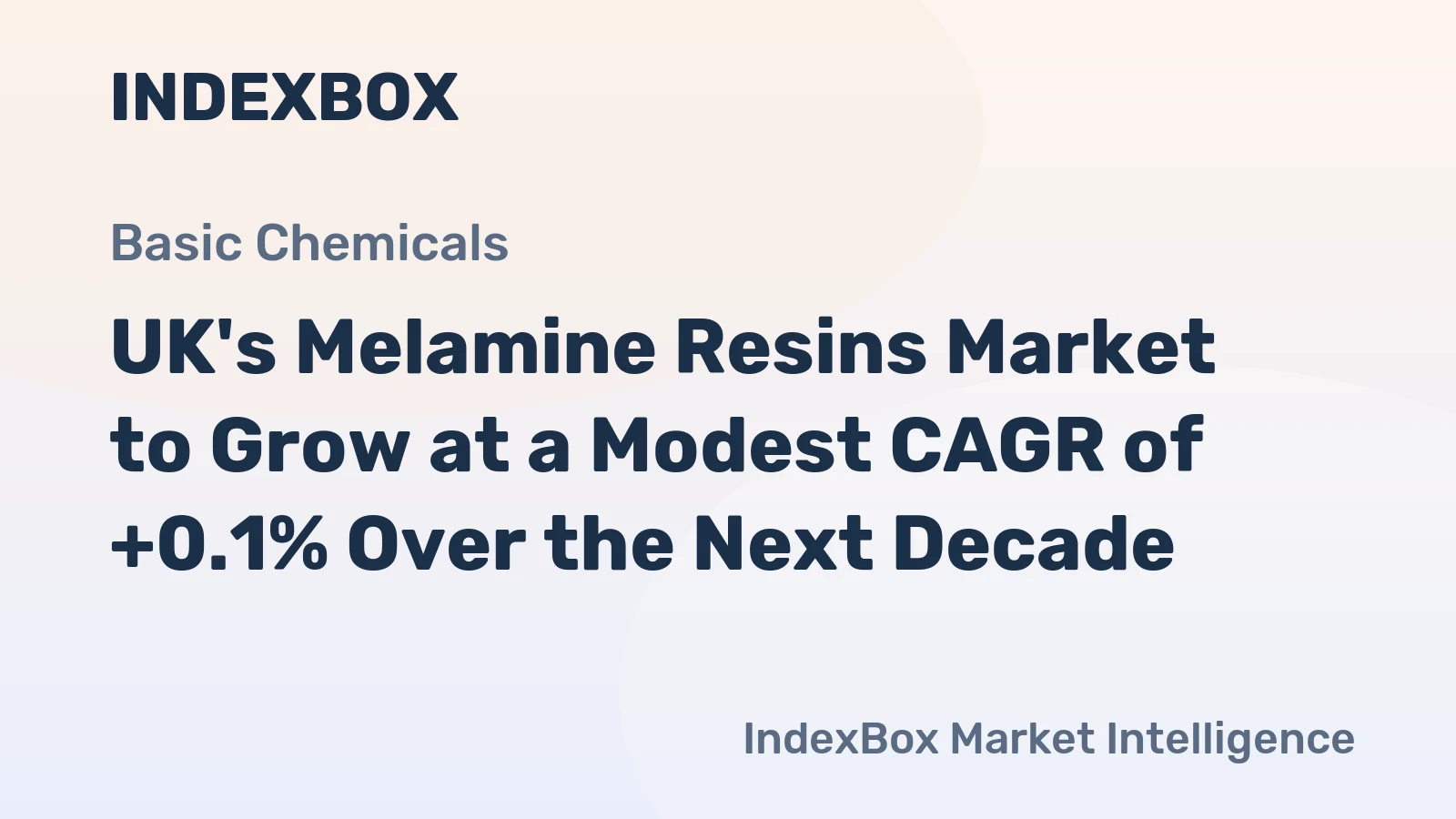 UK's Melamine Resins Market to Grow at a Modest CAGR of +0.1% Over the Next Decade