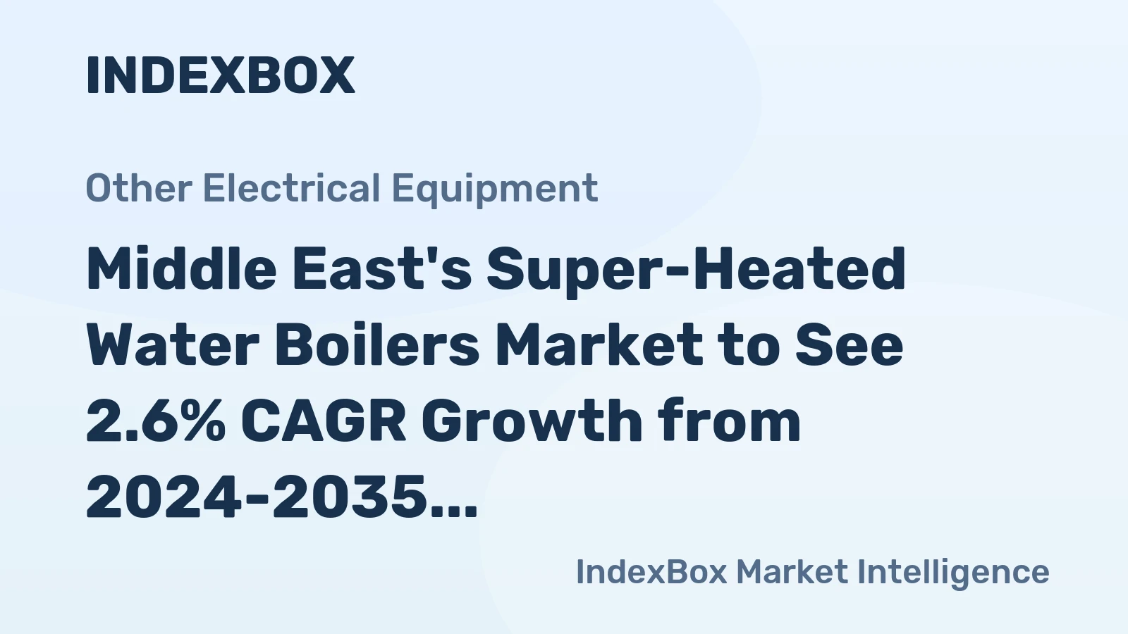 Middle East's Super-Heated Water Boilers Market to See 2.6% CAGR Growth from 2024-2035, Reaching 25K tons