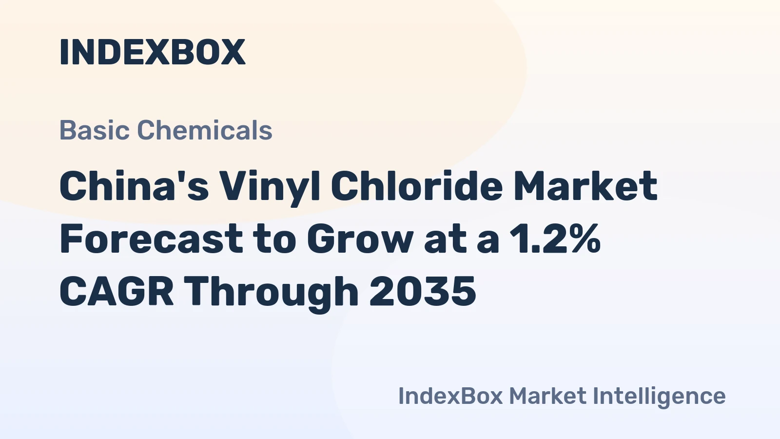 China's Vinyl Chloride Market Forecast to Grow at a 1.2% CAGR Through 2035