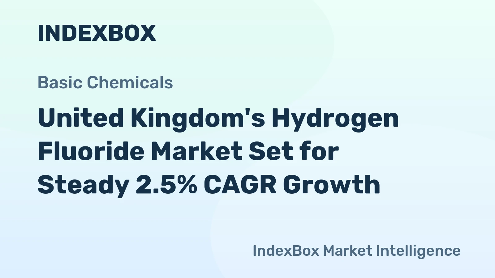United Kingdom's Hydrogen Fluoride Market Set for Steady 2.5% CAGR Growth