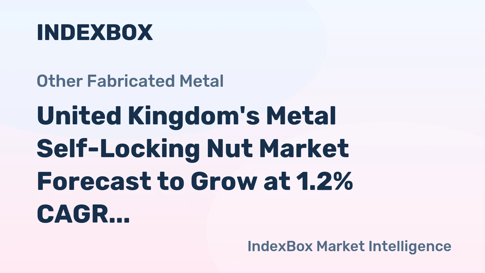United Kingdom's Metal Self-Locking Nut Market Forecast to Grow at 1.2% CAGR